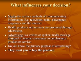 Health literate consumer | PPT