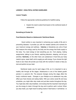 grade 7 health module | PDF
