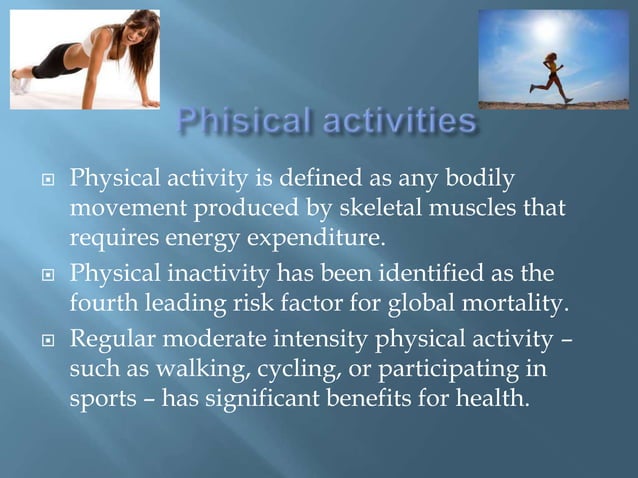 Health-physical activity | PPTX | Fitness and Exercise | Healthy Living