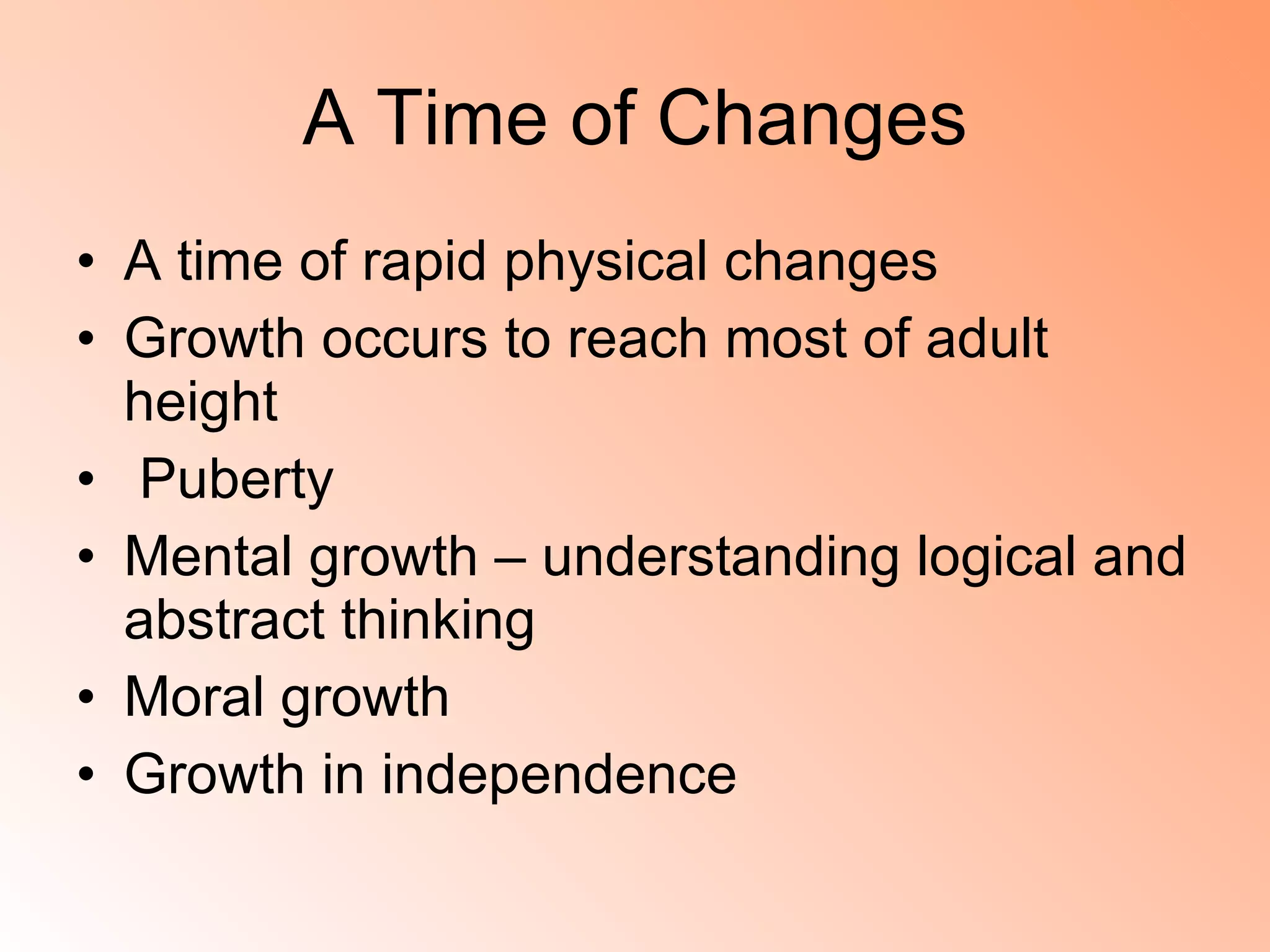 Health Promotion For The Adolescent | PPT