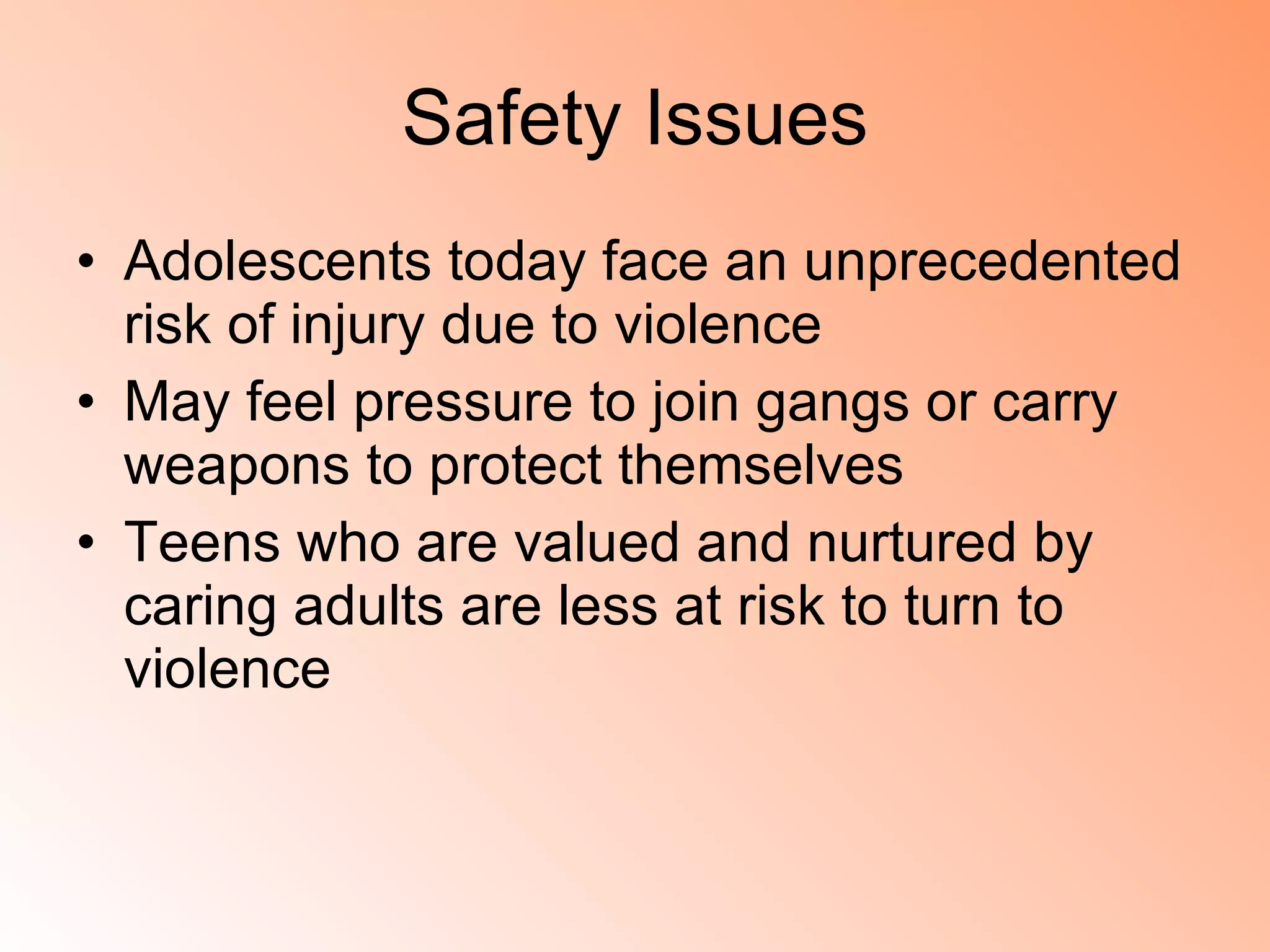 Health Promotion For The Adolescent | PPT