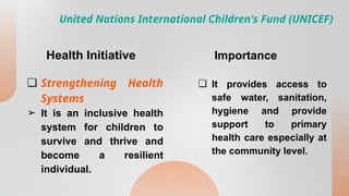 Health - Significance of Global Health Initiatives | PPTX