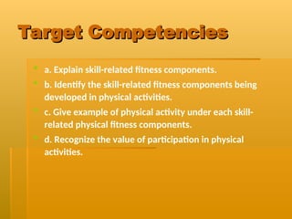 HEALTH-RELATED PHYSICAL FITNESS and its importance | PPT