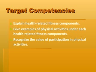 HEALTH-RELATED PHYSICAL FITNESS and its importance | PPT