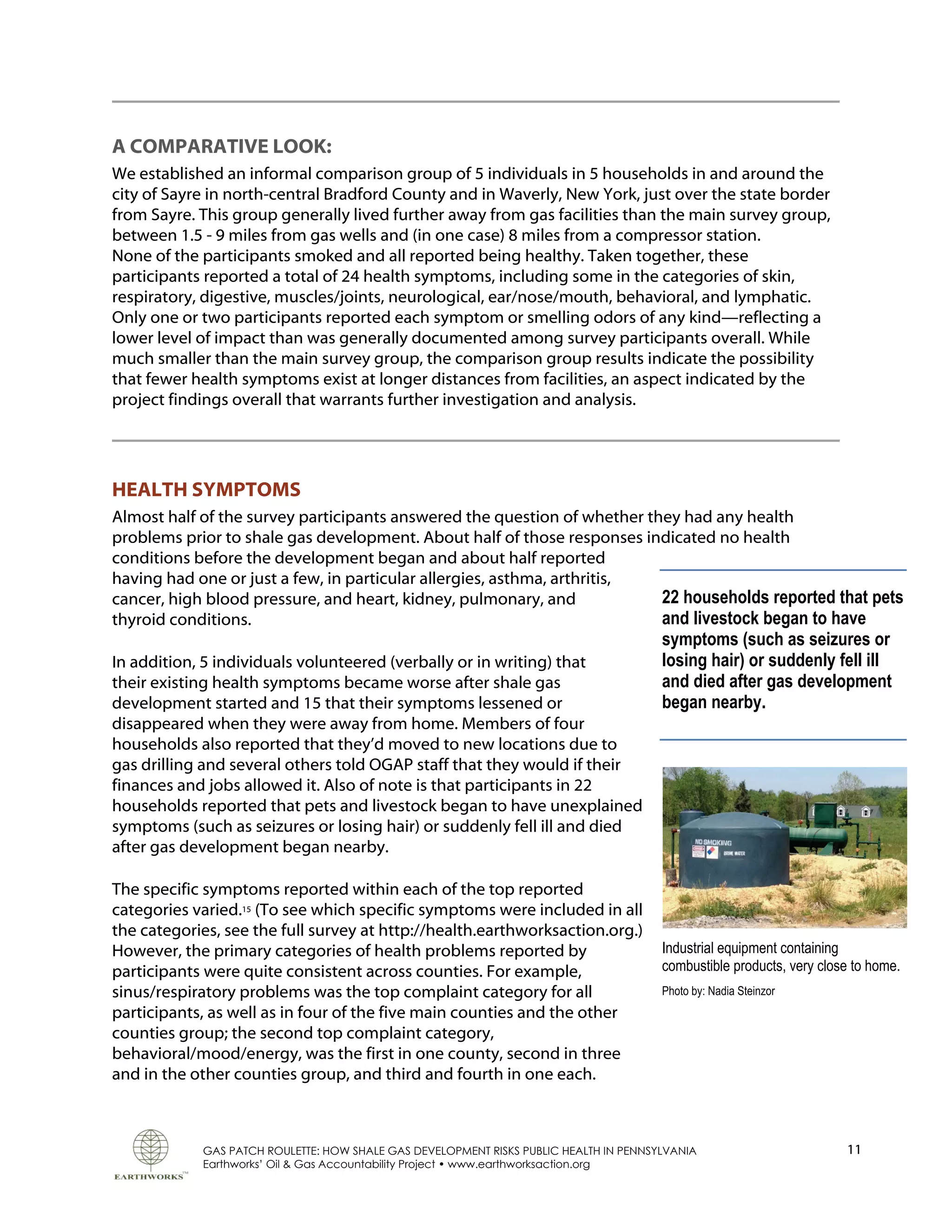 EARTHWORKS Study: Gas Patch Routlette - How Shale Gas Development Risks ...