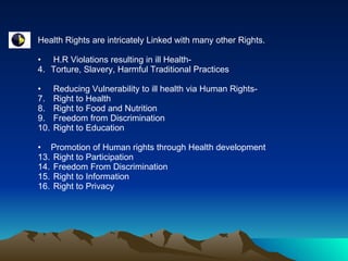 Health Rights- Discovery and evolution | PPT