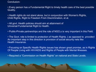Health Rights- Discovery and evolution | PPT