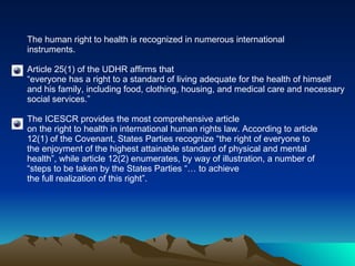 Health Rights- Discovery and evolution | PPT
