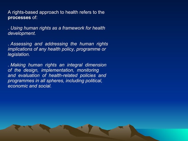 Health Rights- Discovery and evolution | PPT