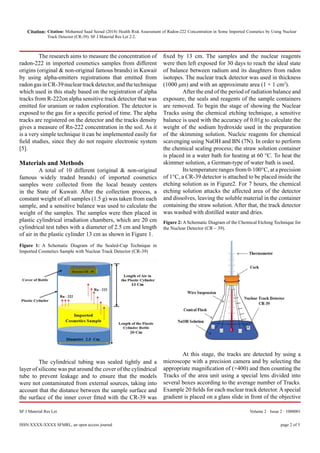 Health Risk Assessment of Radon-222 Concentration in Some Imported ...
