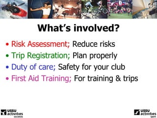 Trips, health and safety | PPT | First Aid | Injuries
