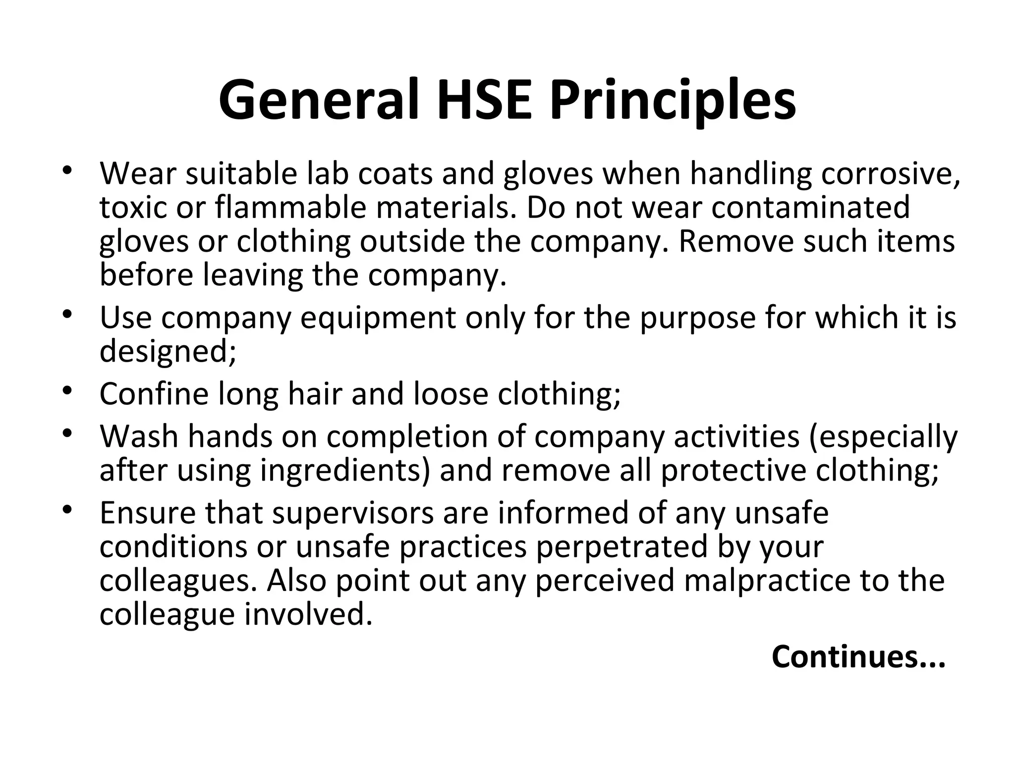 Health, Safety & Environmental Presentation | PPT