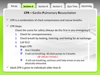 Health U05 First Aid & CPR | PPT