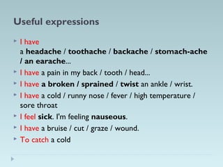 Health Vocabulary | PPT