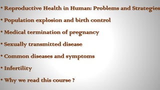 Reproductive health in human | PDF