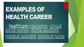 HEALTH 10_STEPS IN MAKING A CAREER PLAN. | PPT