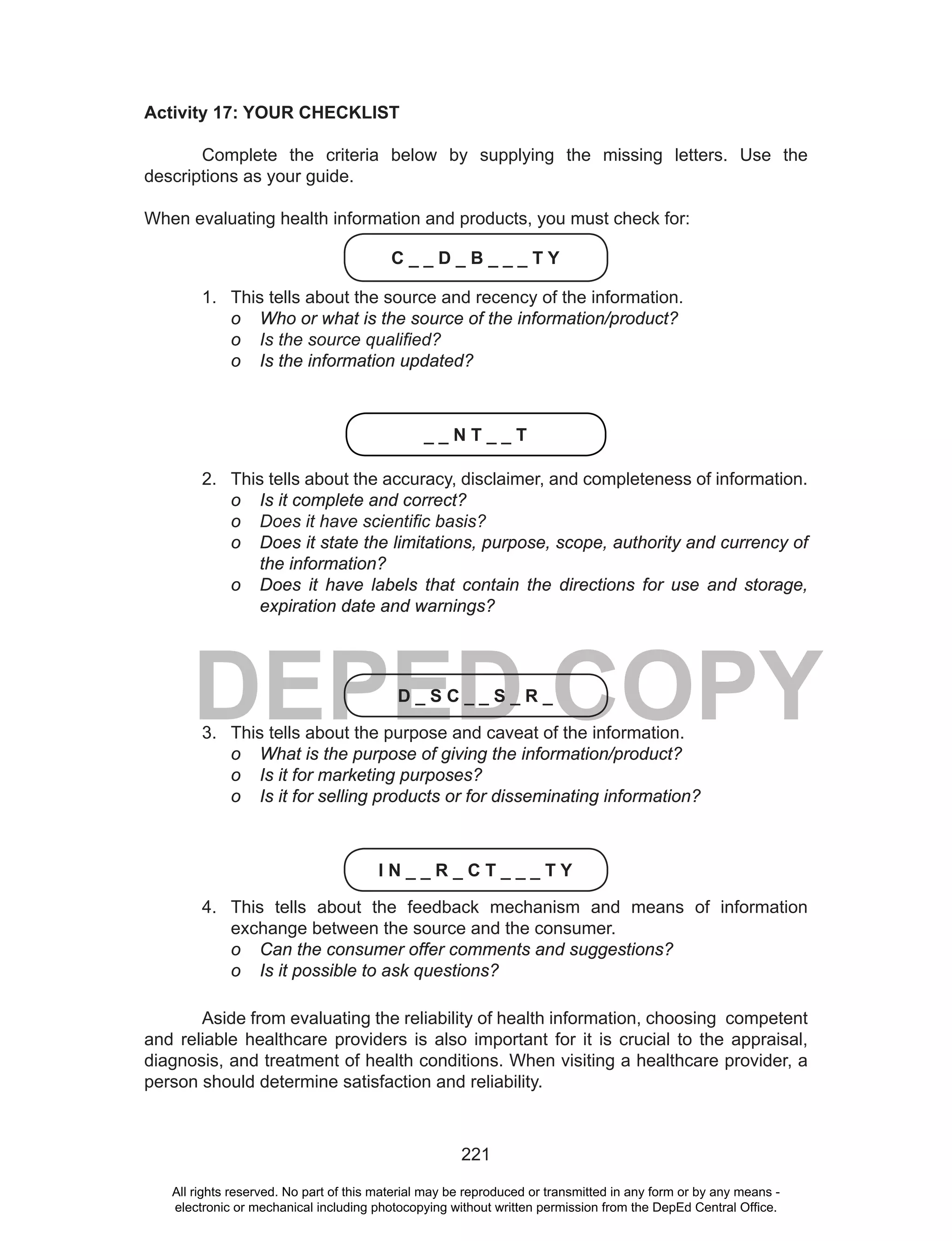 Health 10 learning material | PDF