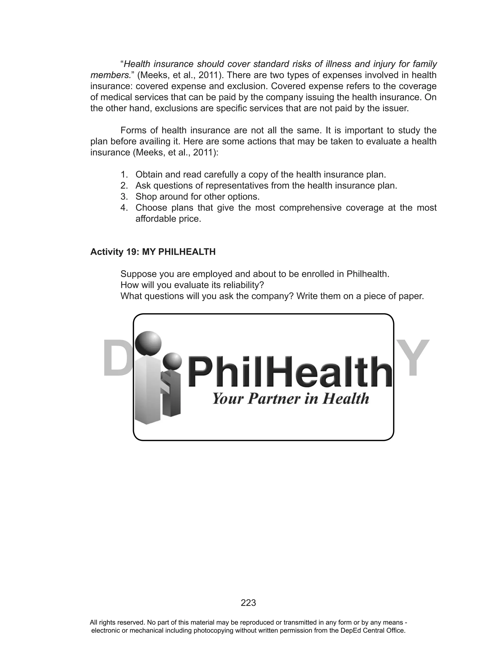 Grade 10 Health - Learning Material {Unit 1: Consumer Health} | PDF