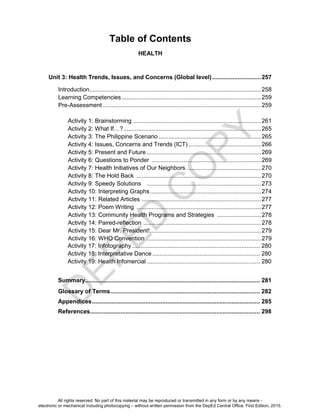 Health grade 10 | PDF
