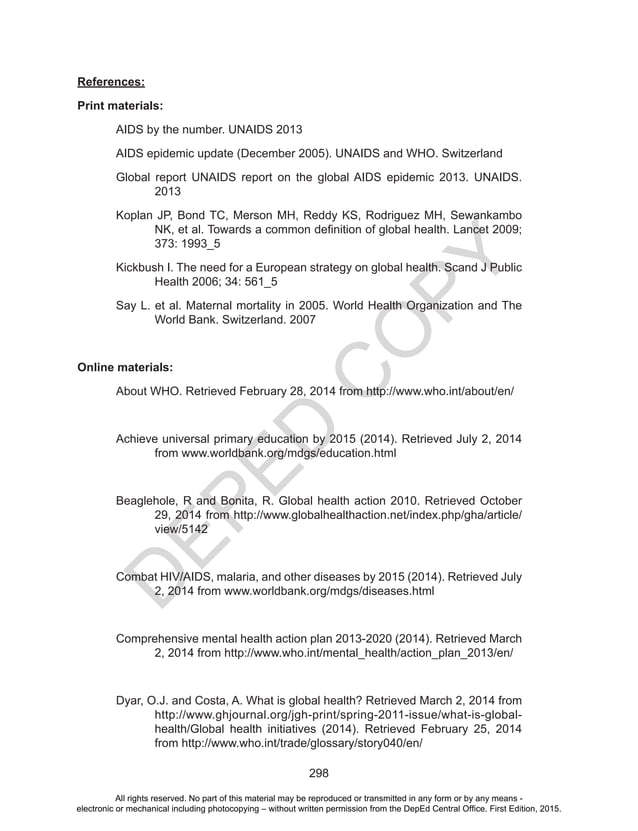 Health grade 10 | PDF