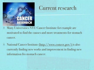 Health 10 Ppt[1]. Stomach Cancer | KEY