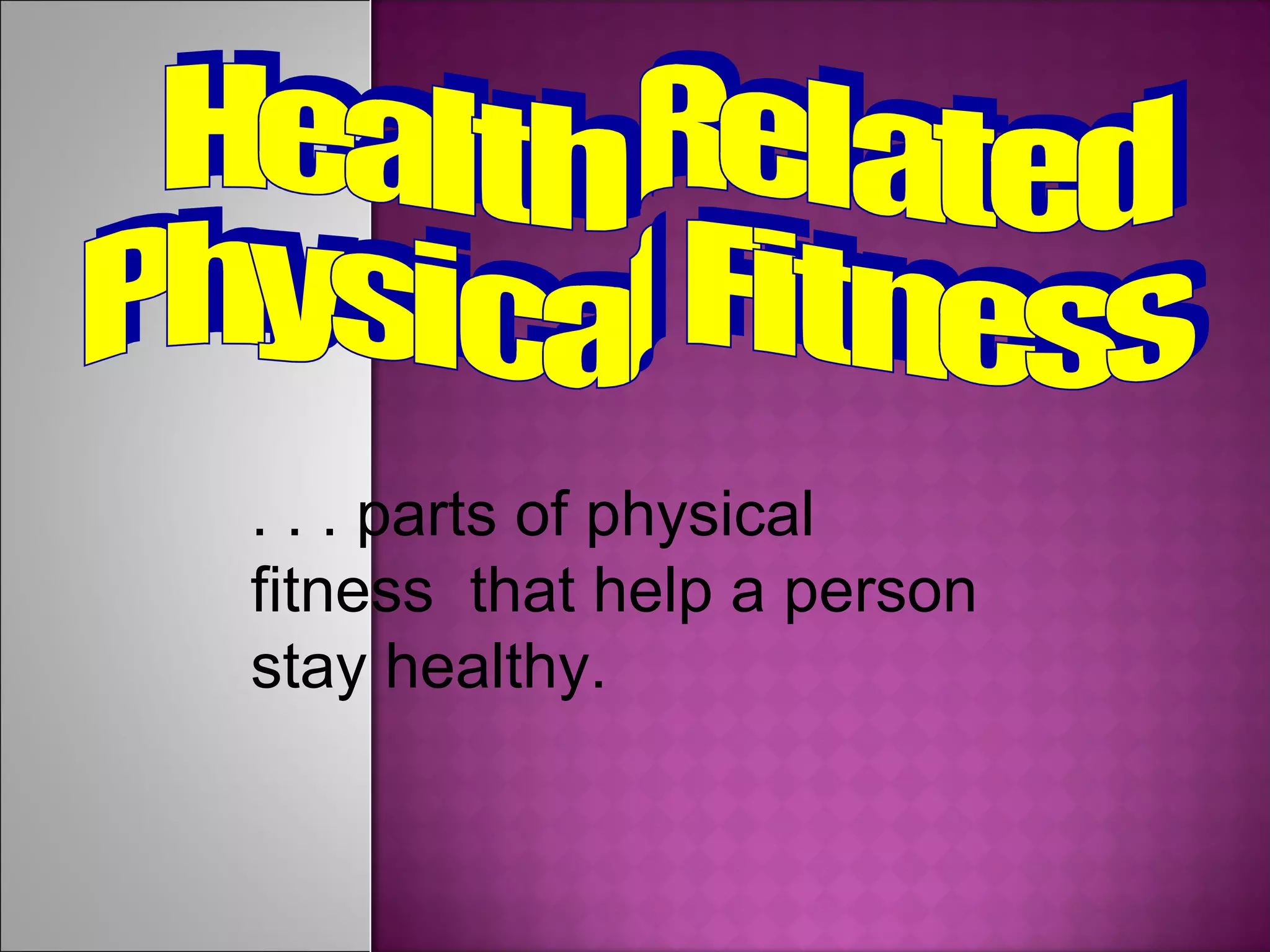 Health Related & Skills Related | PPT