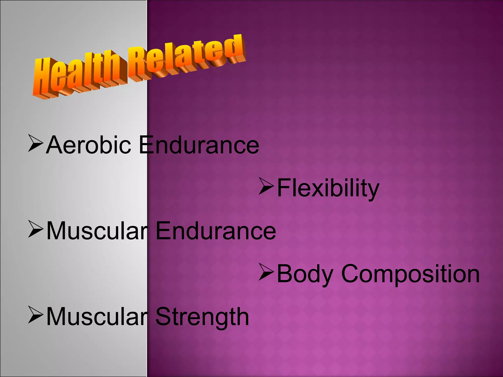 Health Related & Skills Related | PPT