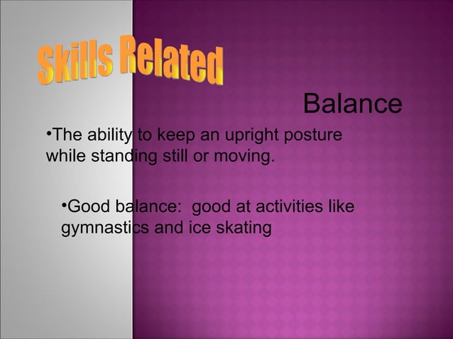 Health Related & Skills Related | PPT | Bodybuilding | Sports