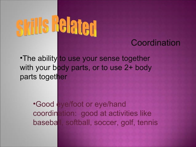 Health Related & Skills Related | PPT | Bodybuilding | Sports