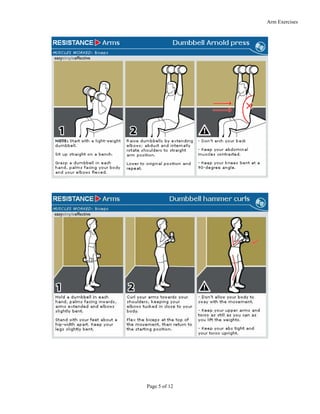 Health 24 & Virgin Active - Arm Exercises | PDF