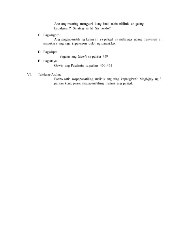 Music, Arts, Physical Education and Health Grade 2 | DOCX