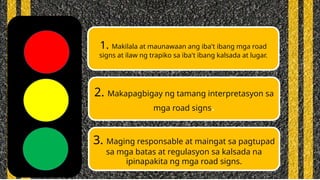 Health Grade 3-Traffic Lights and Signals | PPTX