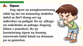 Nakikilala ang mga karaniwang sakit sa pagkabata | PPTX