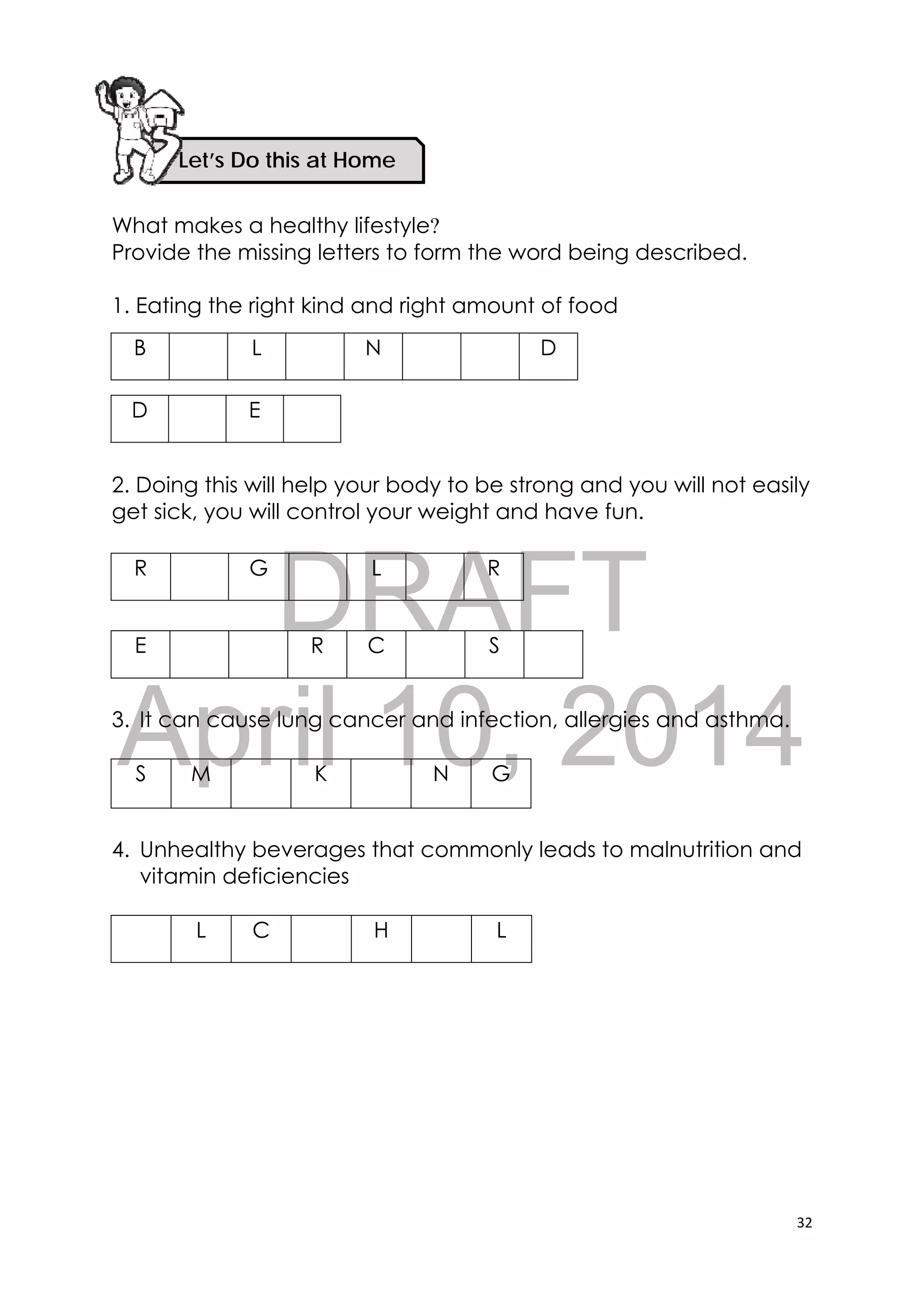 Grade 3 Health Learners Module | PDF