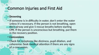 health 3rd.pptxintentional injuries and first aid | PPTX