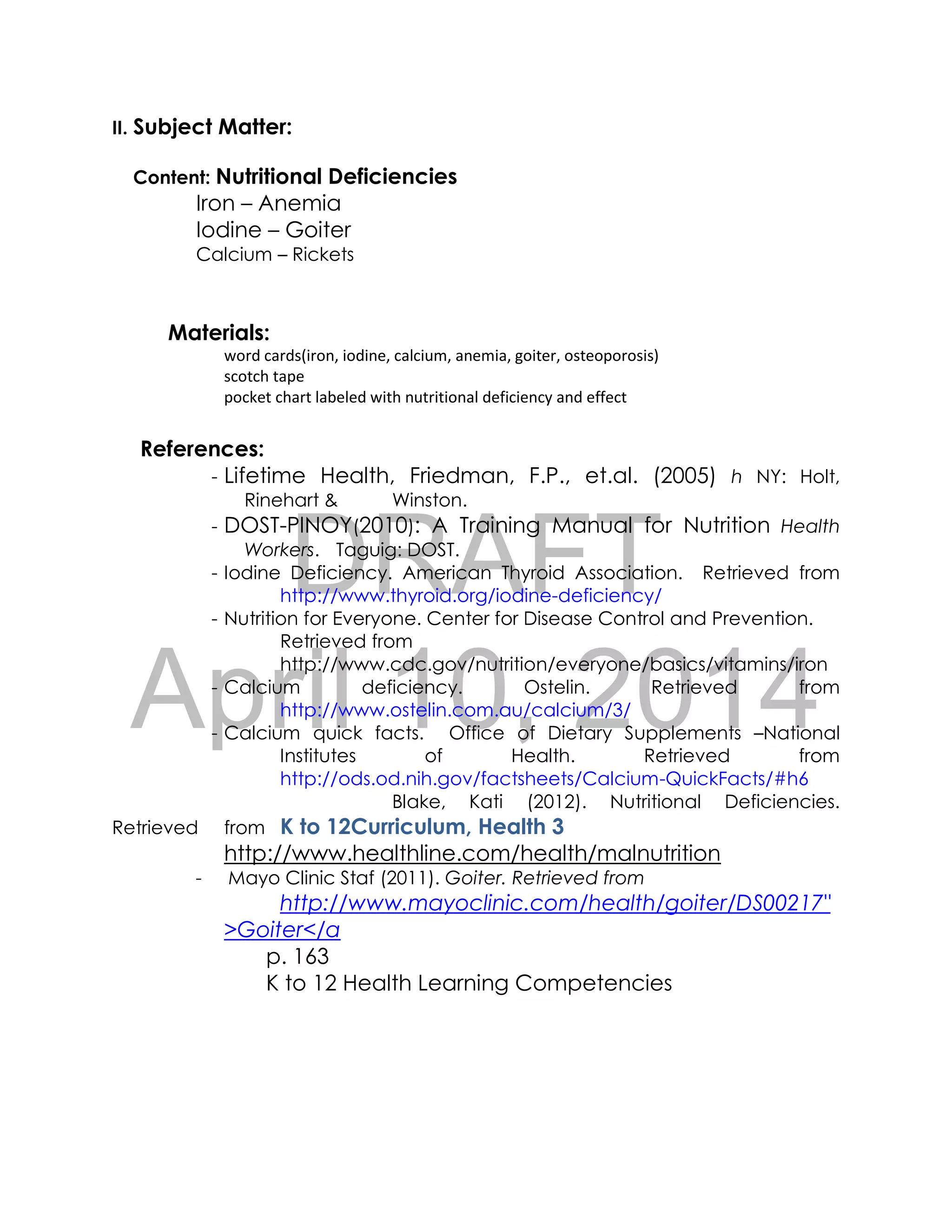 Grade 3 Health Teachers Guide | PDF