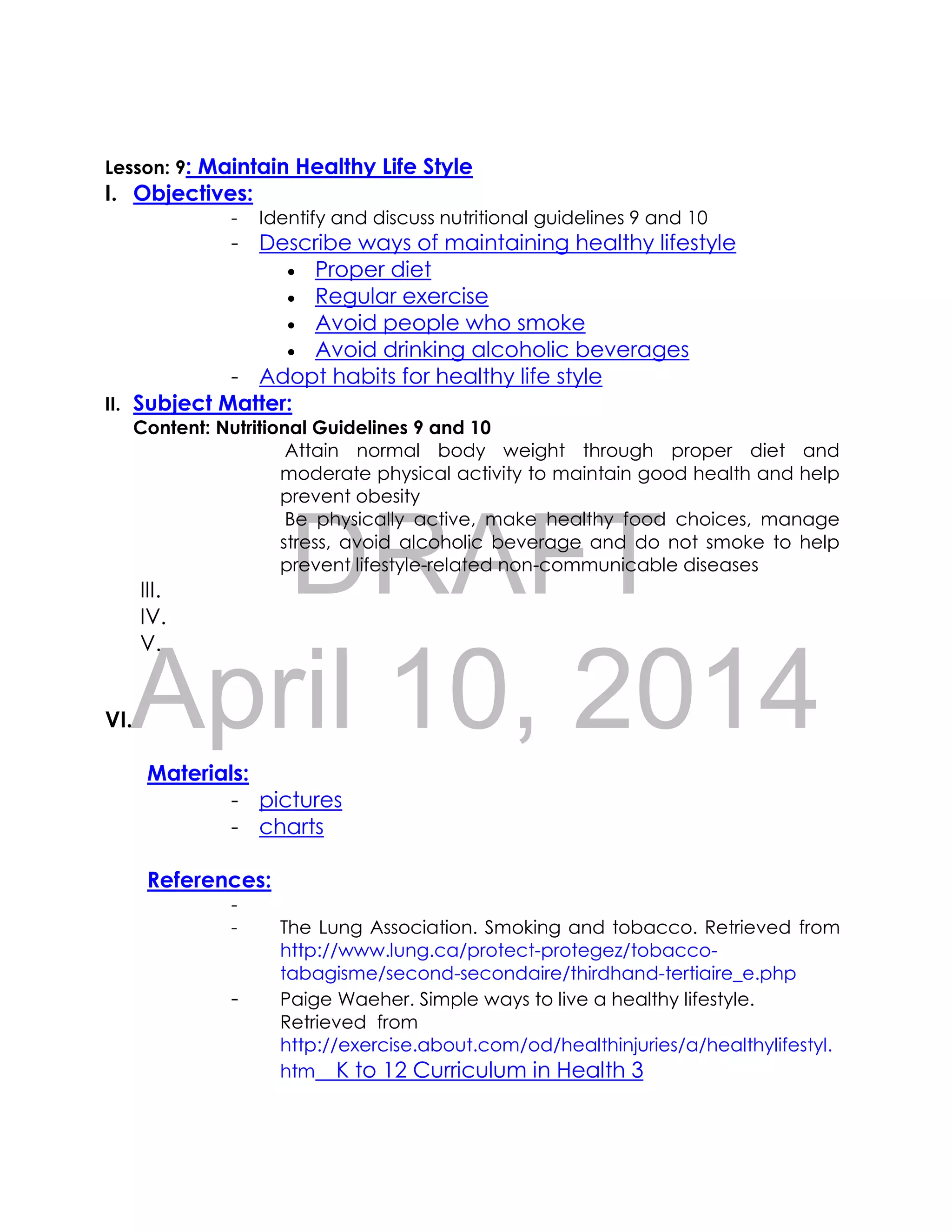 Grade 3 Health Teachers Guide | PDF