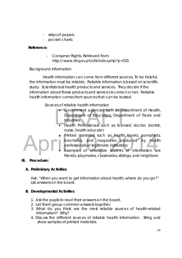 Grade 3 Health Teachers Guide Grade 3 Health Teachers Guide