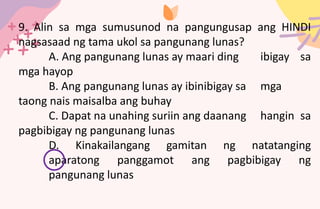 Ikaapat na Markahan - Pangunang Lunas - Health 5 | PPTX