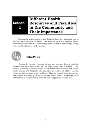 Health6 q1 mod5_identifies-community-health-resources-and-facilities ...