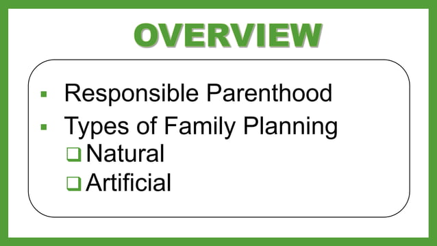 Responsible Parenthood | PPTX