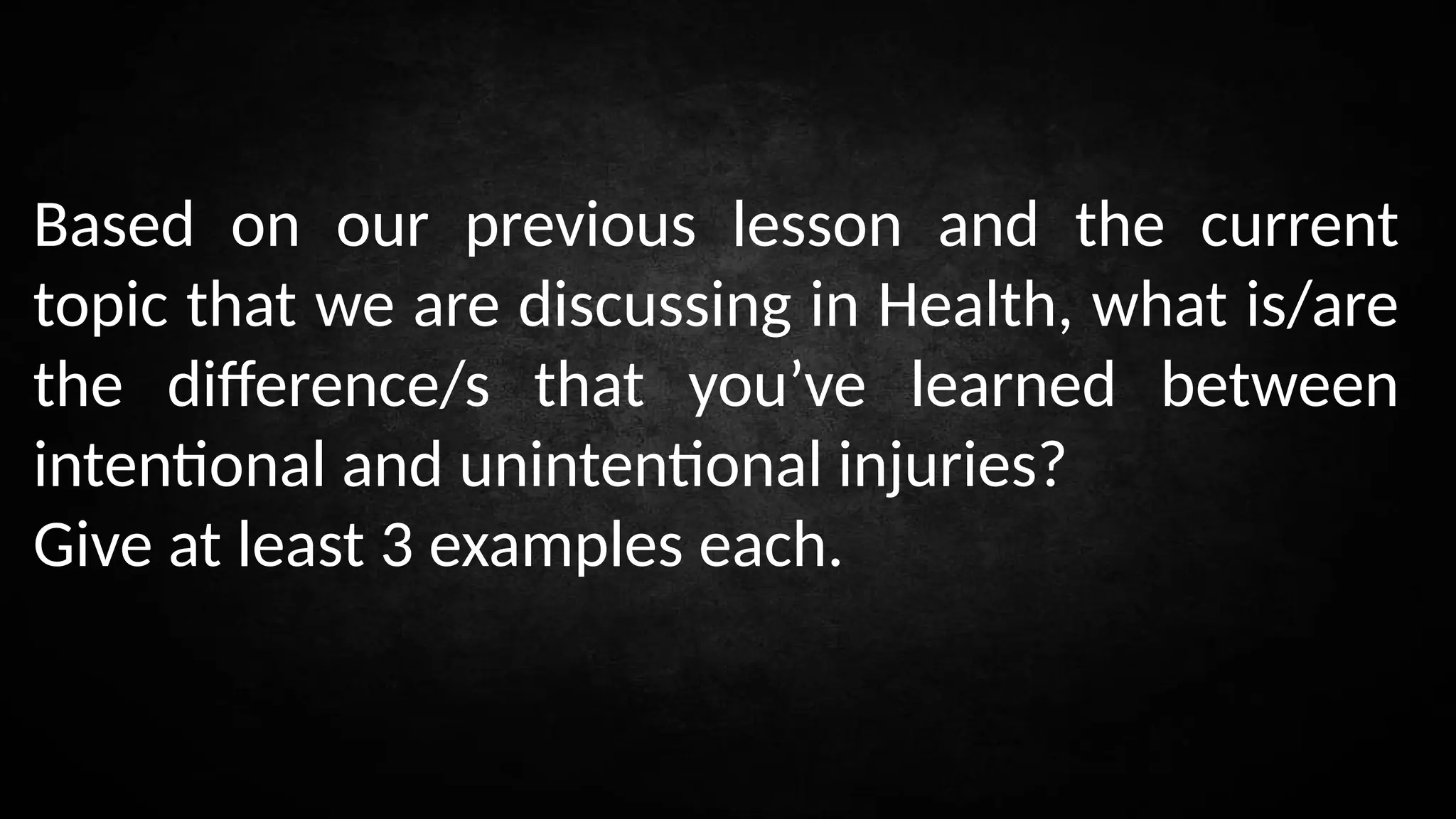 HEALTH 9 - Intentional Injury Prevention, Safety, and First Aid ...