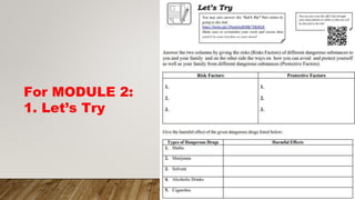 HEALTH 9 Quarter 3 Module 3 Substance Use and Abuse.pptx