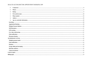 On demand Doctor appointment booking Application | PDF