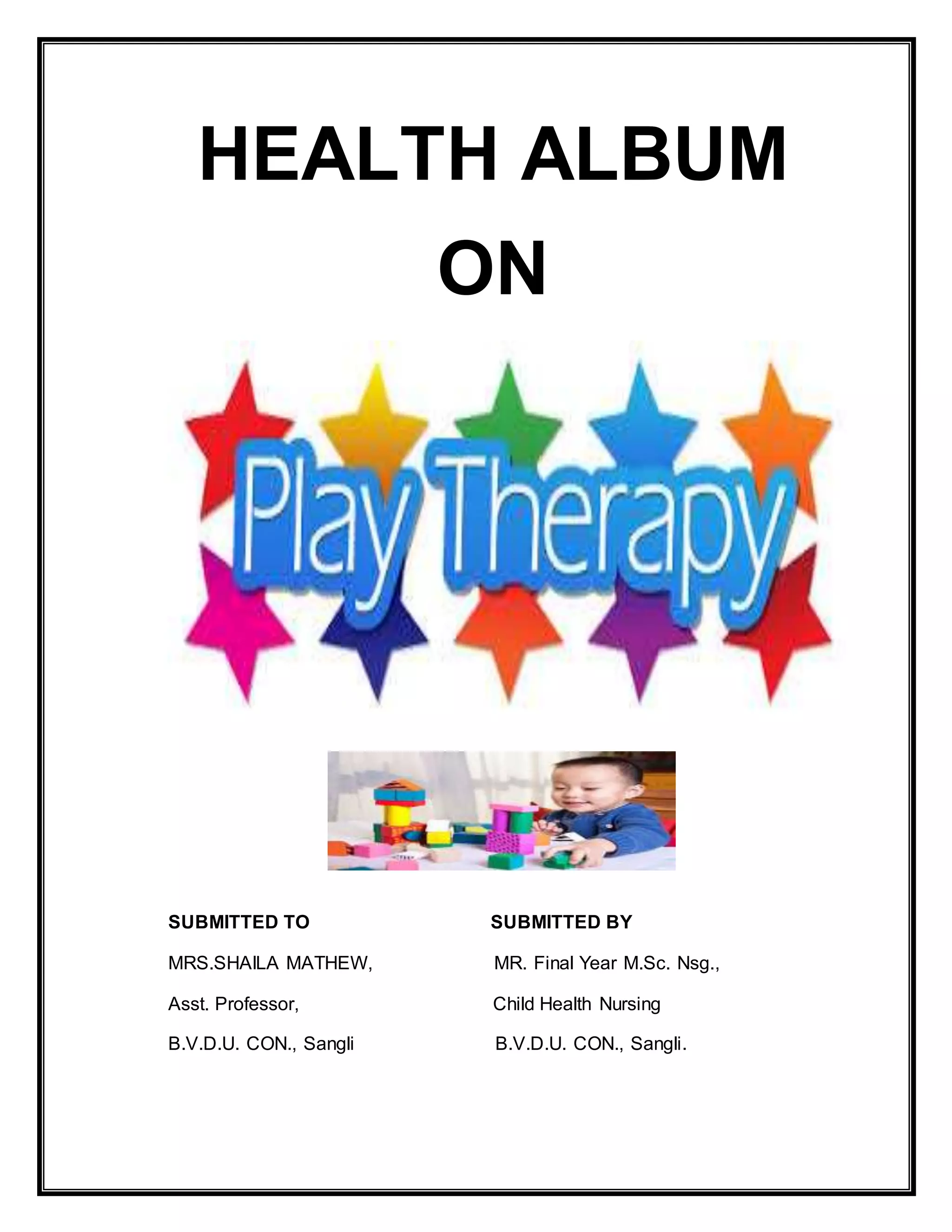 Health album on play theapy | DOCX