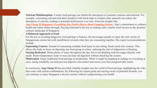 Health Alert: Ang Chong Yi’s Expert Guide to Risky Food Pairings in ...