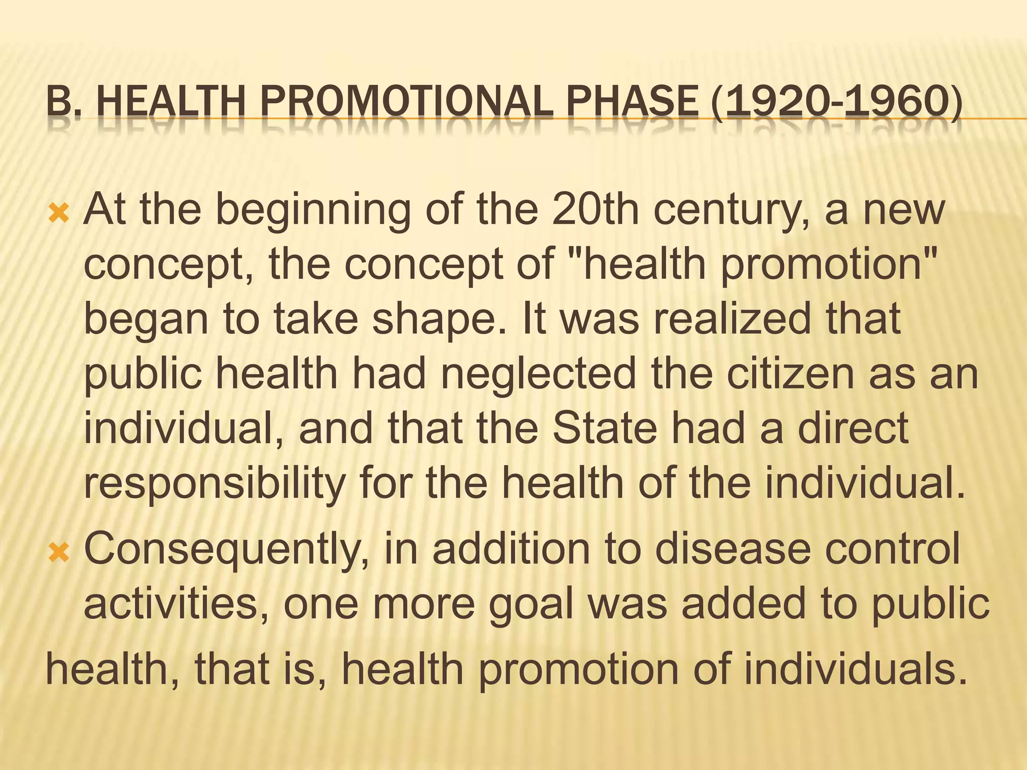 Public Health and Changing Concept of Public Health Lecture | PPTX