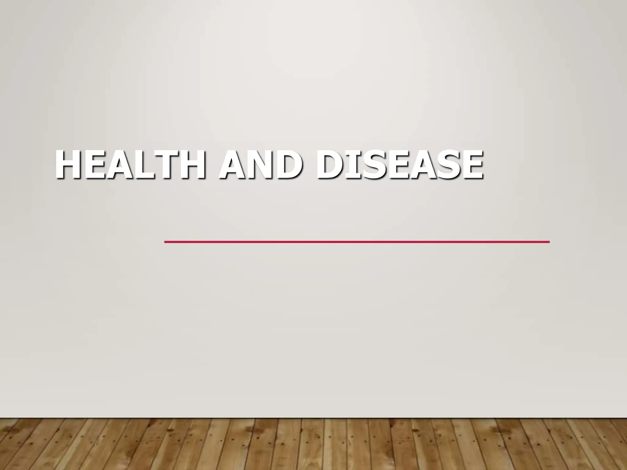 introduction of health and disease in health care | PPT