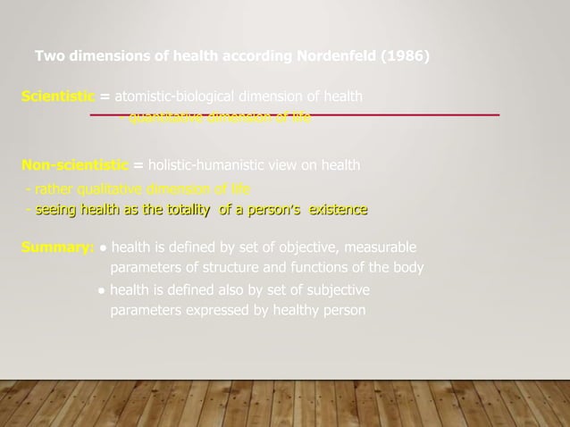 introduction of health and disease in health care | PPT