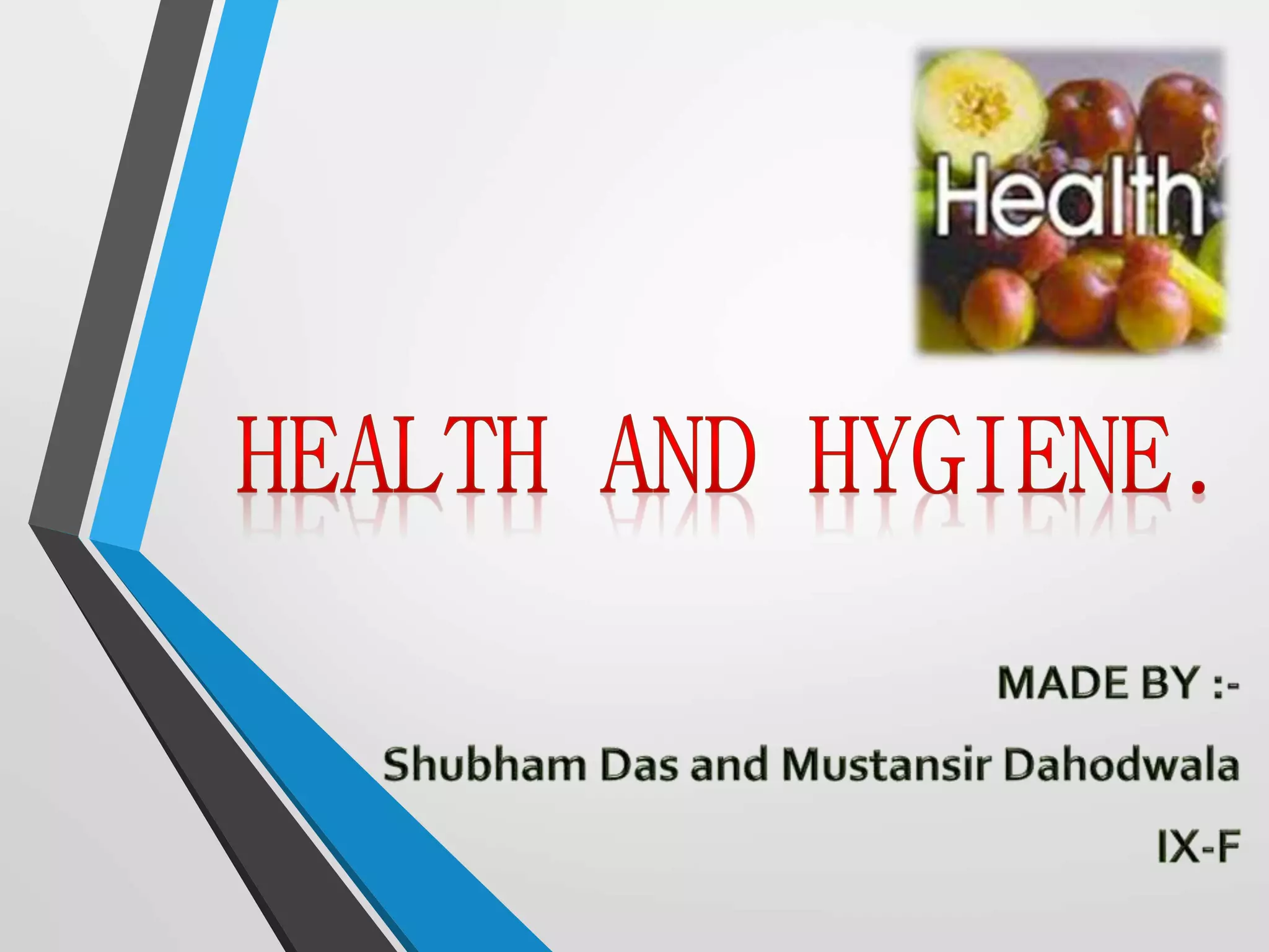 Health and hygiene | PPTX